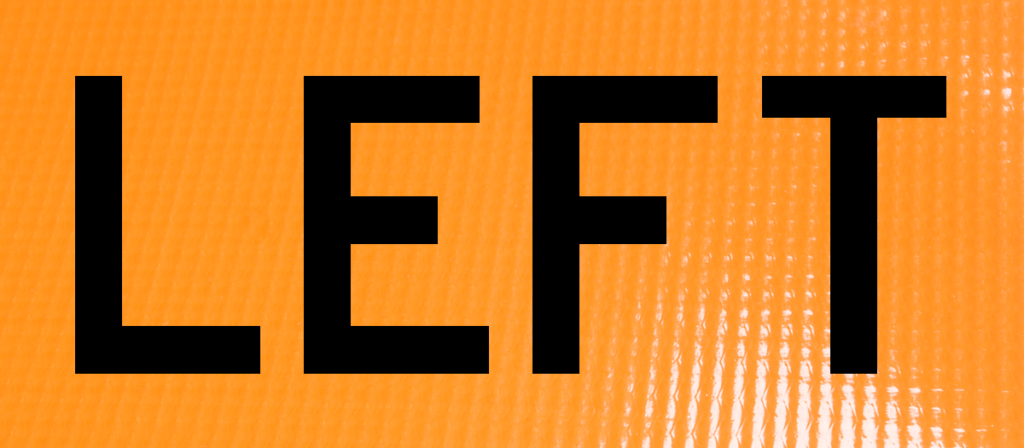 Left Overlay 48" Non-reflective Roll-up Sign - Work Zone Supply