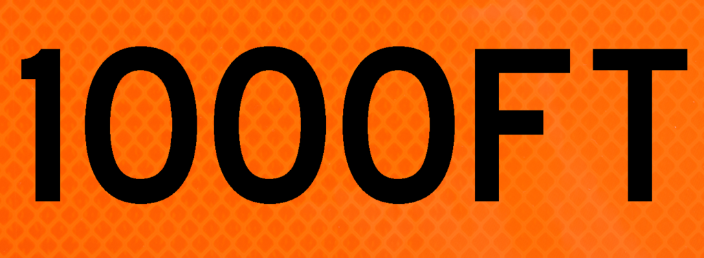 1000 Ft Overlay 36" Diamond Grade™ Roll-up - Work Zone Supply