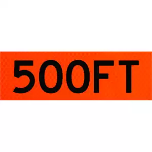 500 Ft Overlay 48" Diamond Grade™ Roll-up - Work Zone Supply