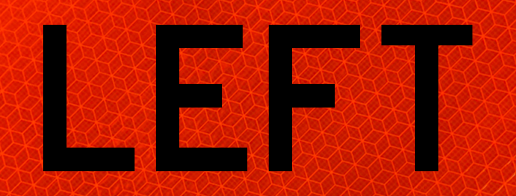 Left Overlay For 48" Marathon™ Roll-up Sign - Work Zone Supply