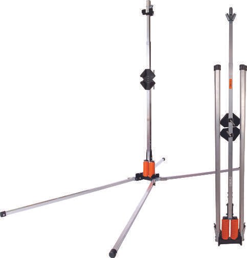 Wind Deflecting Sign Stand Apex Quad-pod - Work Zone Supply