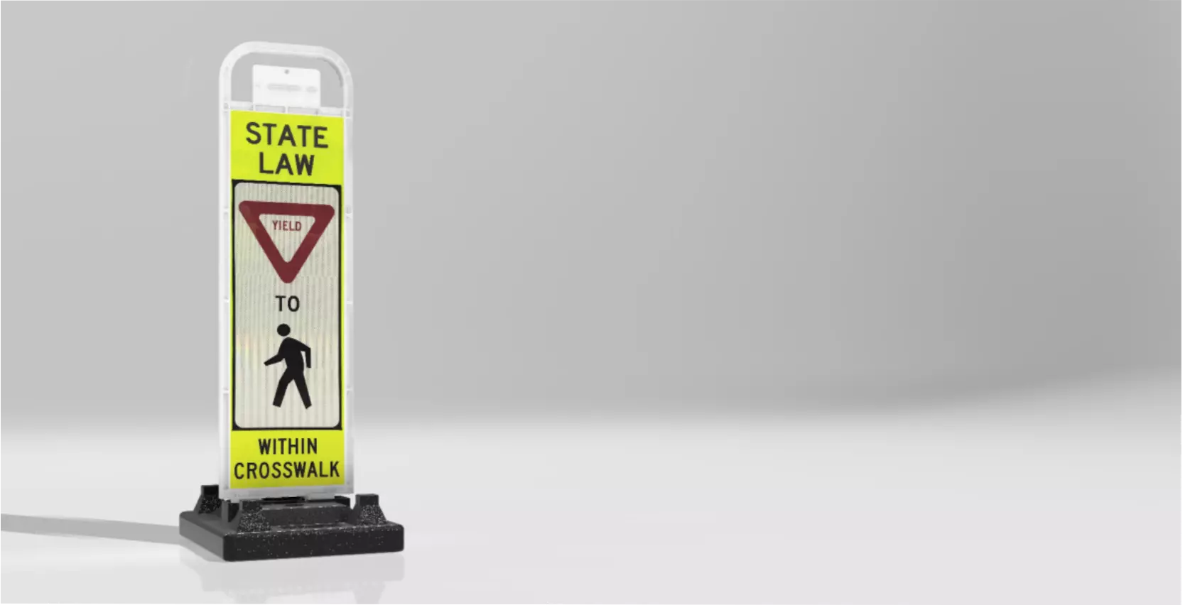 Pedestrian-sign-and-base - Work Zone Supply