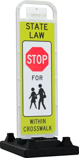 Pedestrian-plastic-rubber-base - Work Zone Supply