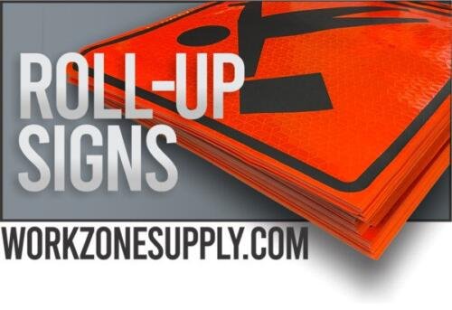 Roll Up Construction Sign Stands - Work Zone Supply